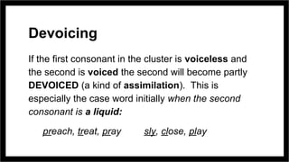 Consonants positional variation, processes & strategies | PPT