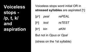 Consonants positional variation, processes & strategies | PPT