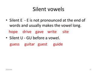 A teaching for consonants pronunciation and practice | PPT
