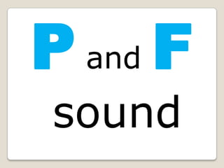 Consonant sounds | PPTX
