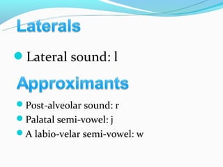 Consonant sounds | PPT