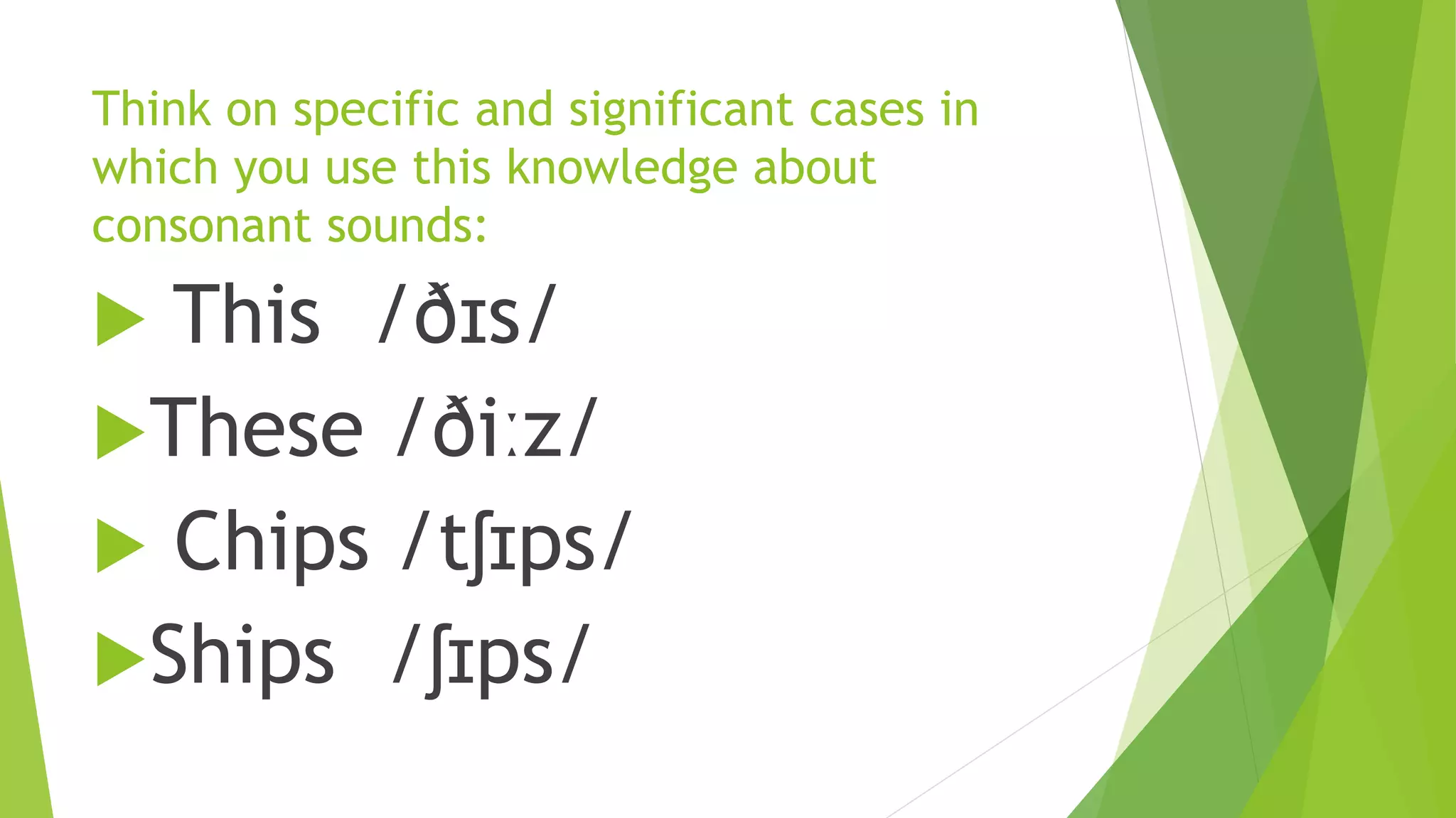Consonant sounds | PPT