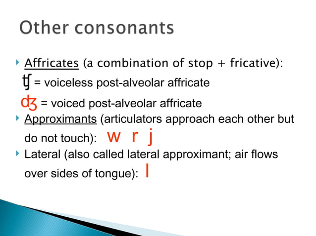 Consonants presentation | PPT | Ear, Nose and Throat Conditions | Diseases and Conditions