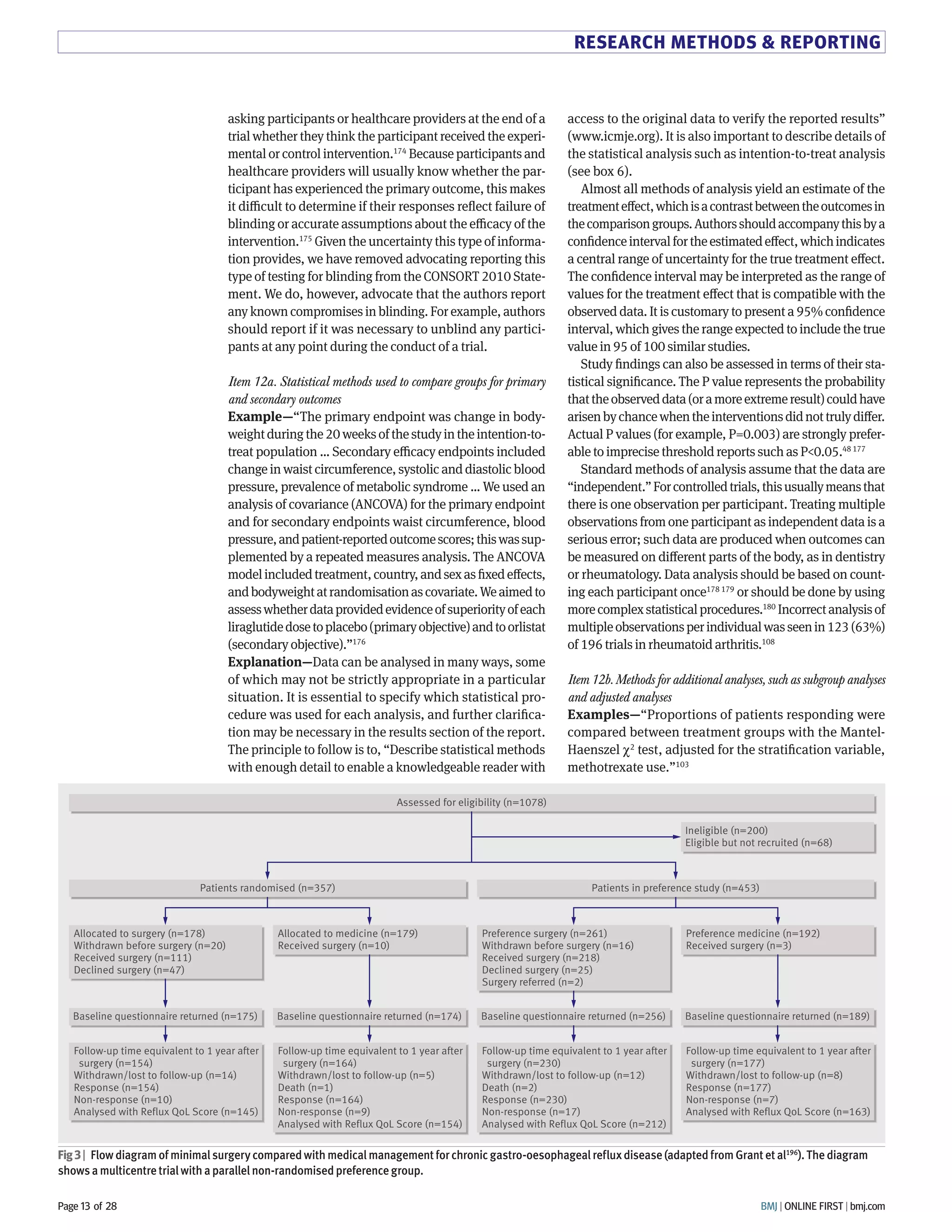 Consort 2010 explanation and elaboration (bmj) | PDF