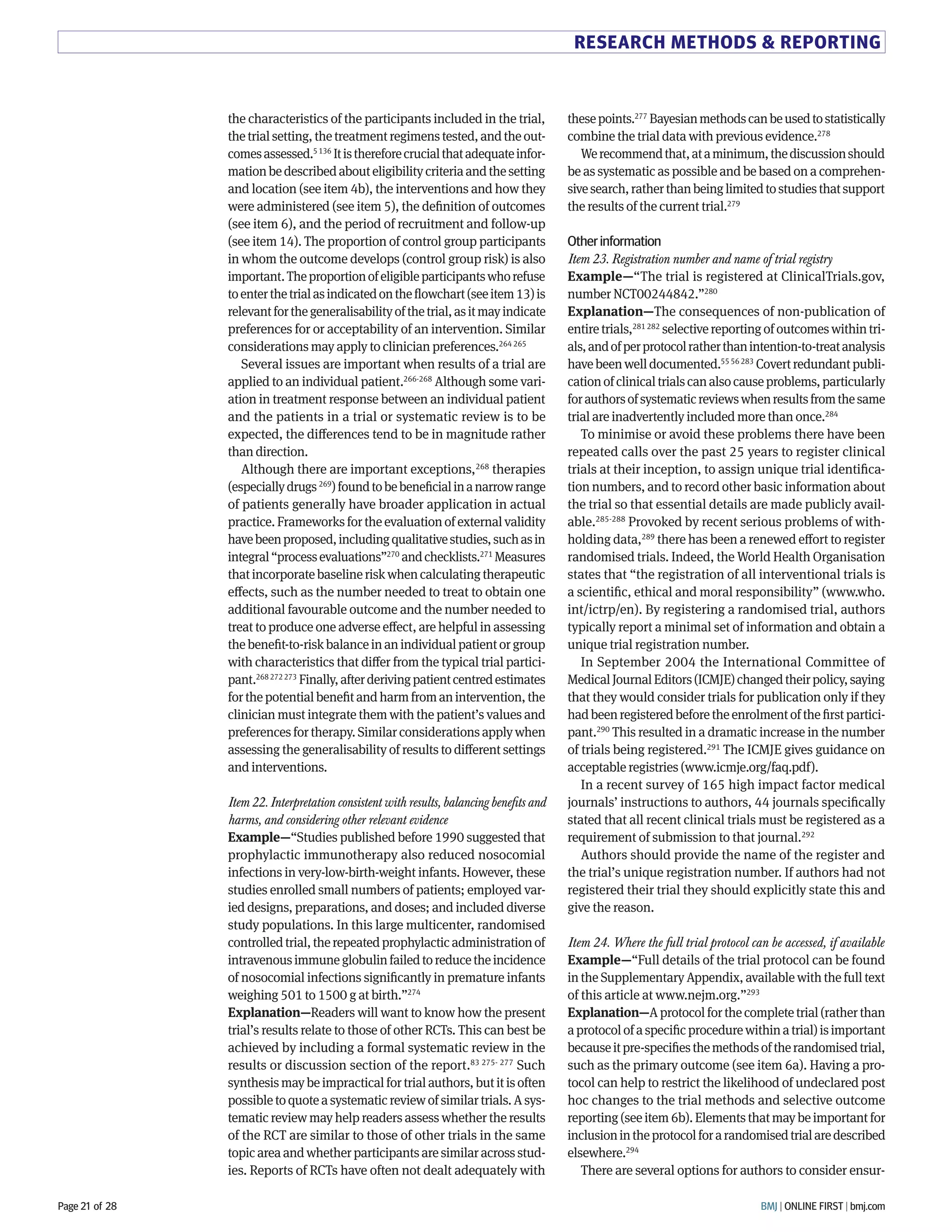 Consort 2010 explanation and elaboration (bmj) | PDF