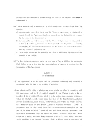 Consortium Agreement Sample (Purchase this doc, Text: 08118887270 ...