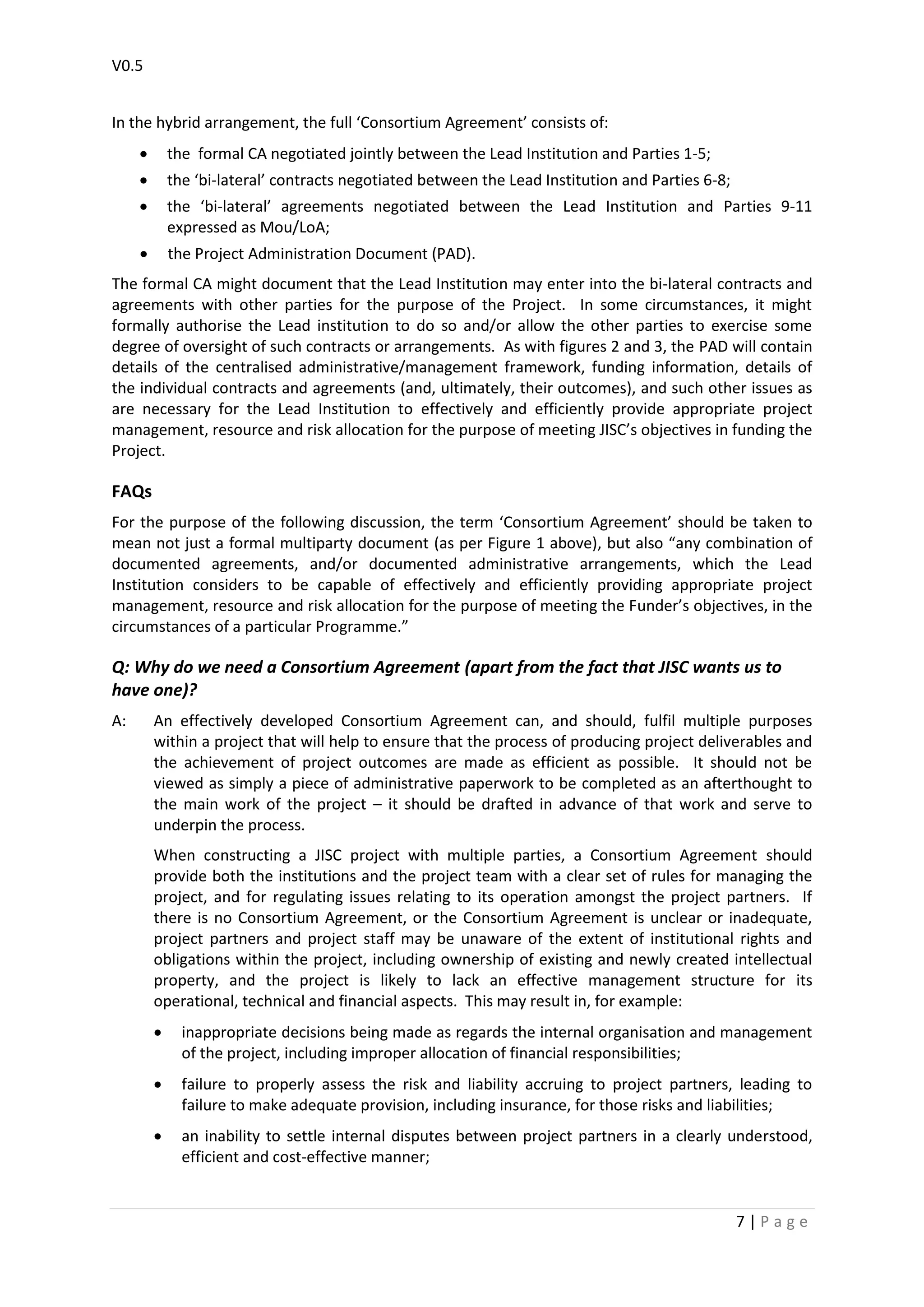 Consortium agreement template | PDF