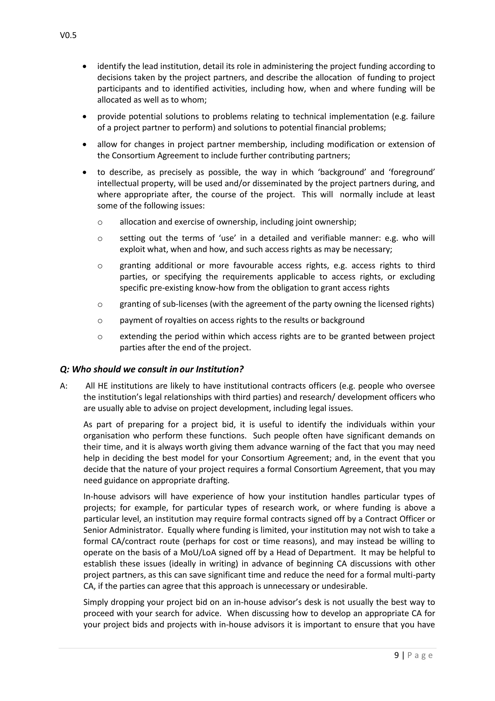 Consortium agreement template | PDF