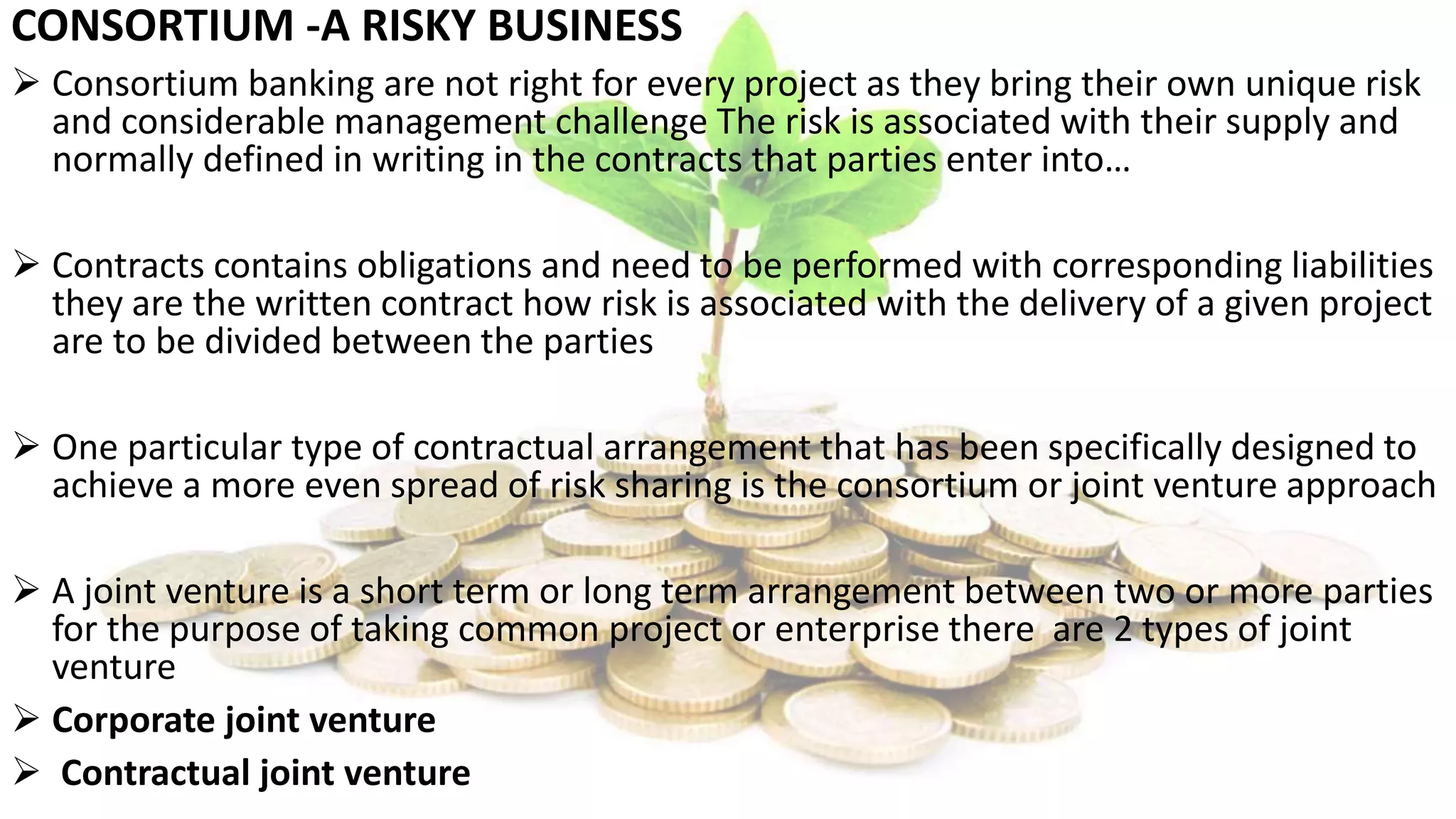 Consortium banking | PPTX