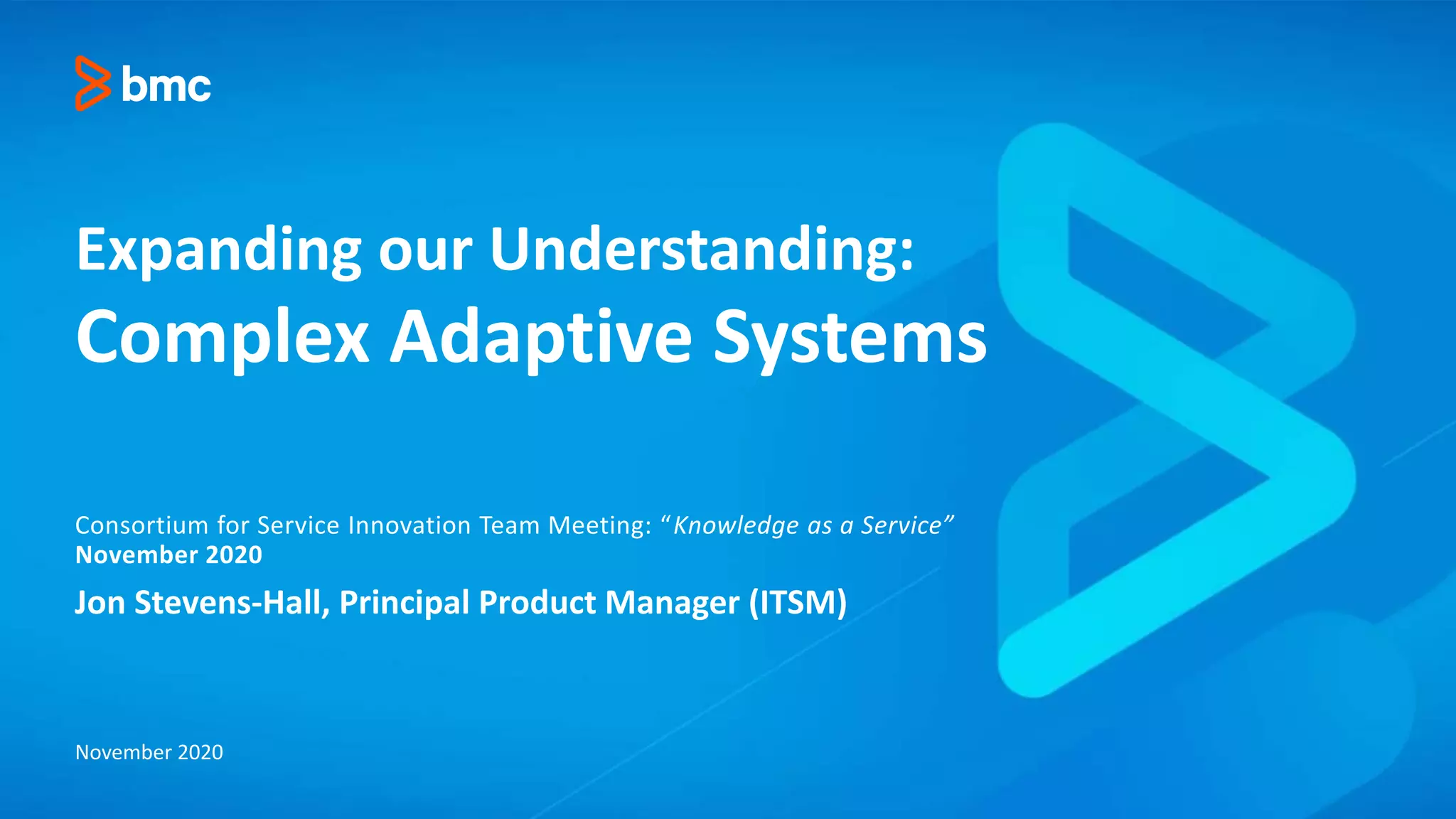 Expanding our Understanding: Complex Adaptive Systems | PPT