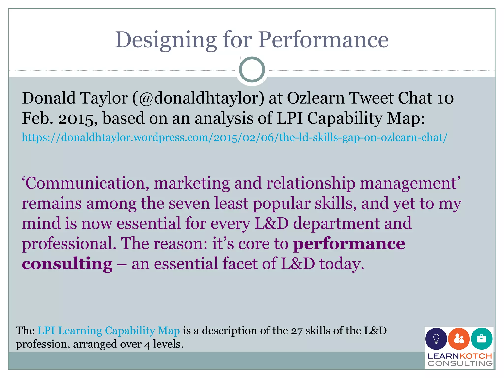 iDesign X 2015: Designing for Performance | PPS