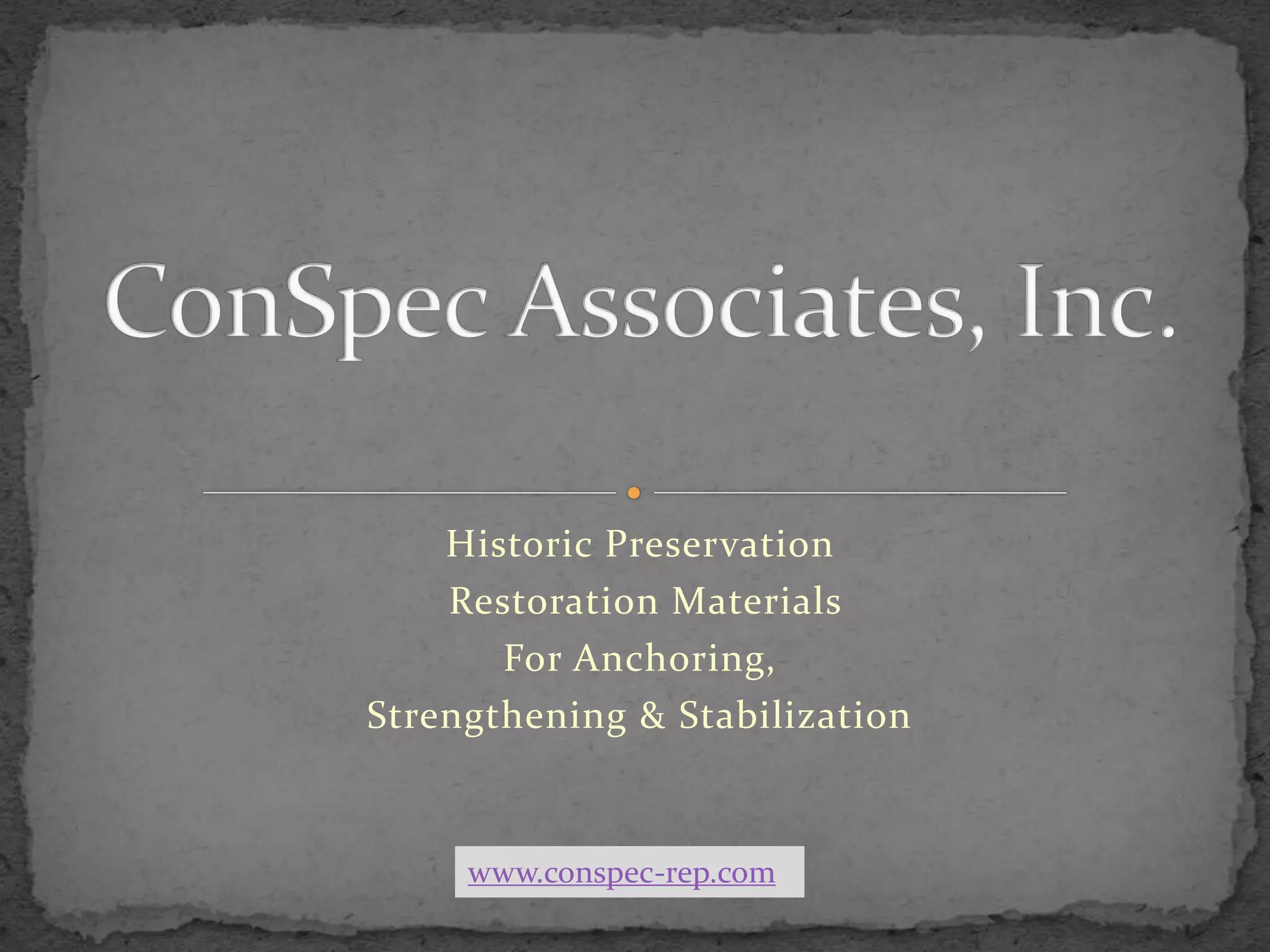 ConSpec Associates, Inc 2019 Structural | PPT