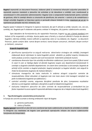 Conspect bugetarea | DOCX