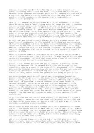 Conspiracy hitler occult | DOC