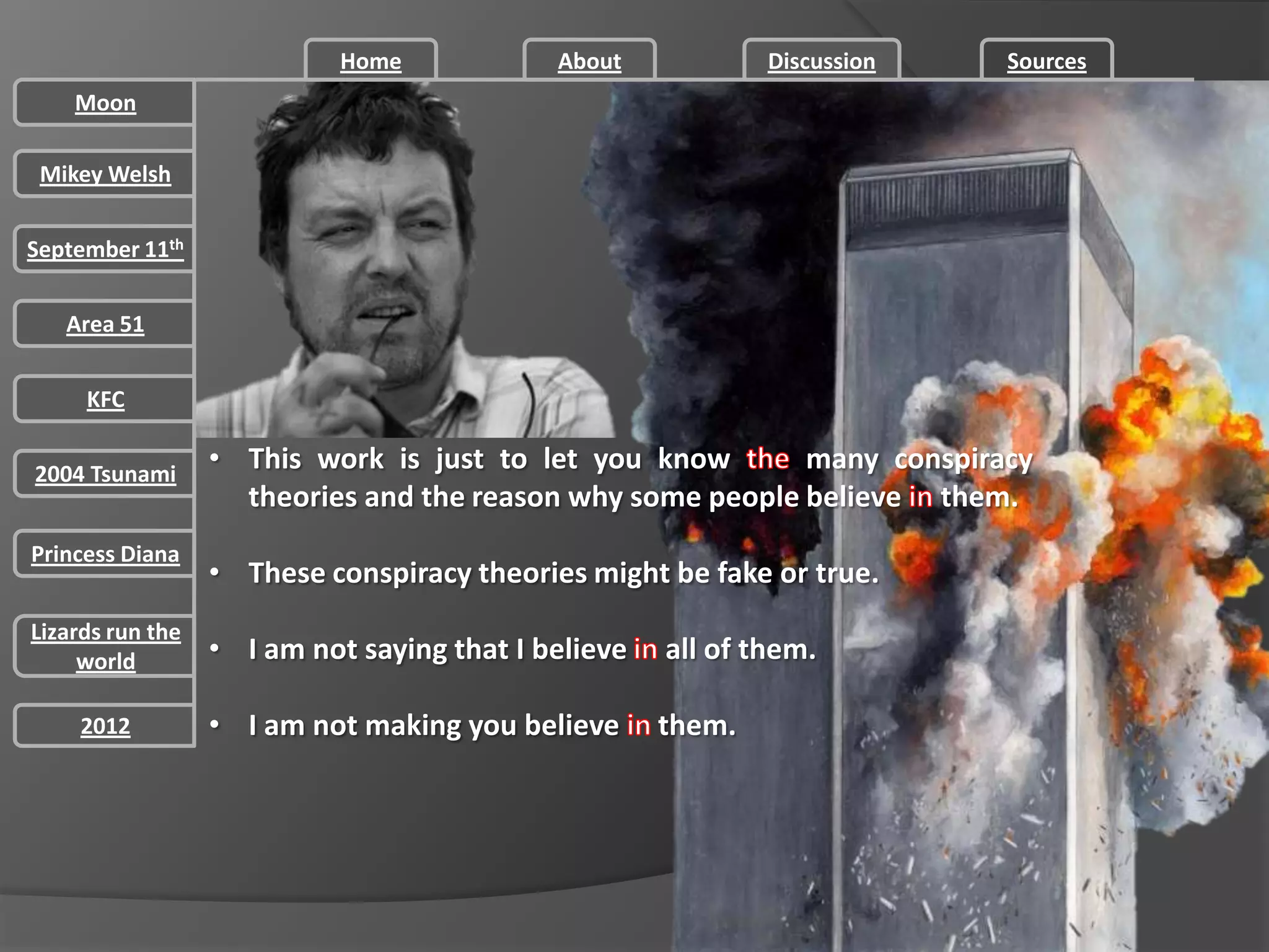 Conspiracy theories presentation | PPSX