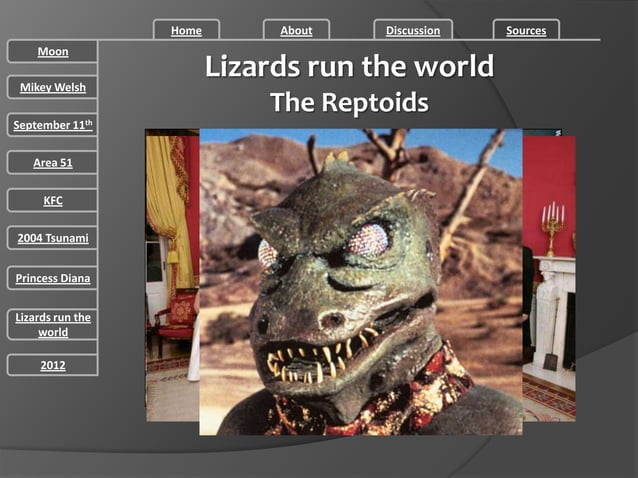 Conspiracy theories presentation | PPSX | Reptiles | Pets