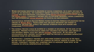 Conspiracy Theory | PPTX