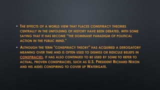 Conspiracy Theory | PPTX