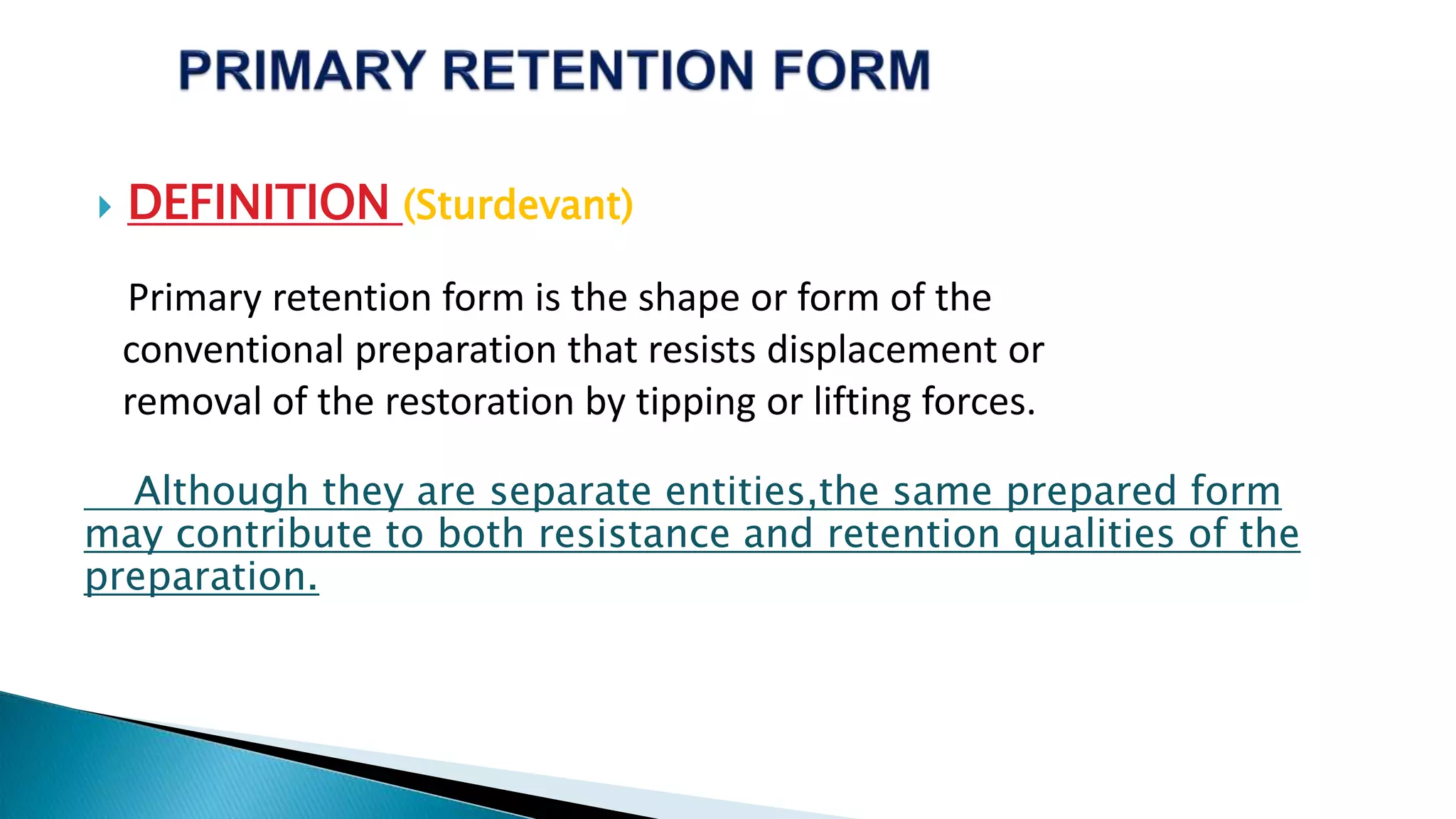 Fundamentals in tooth preparation (conservative dentistry) | PPTX