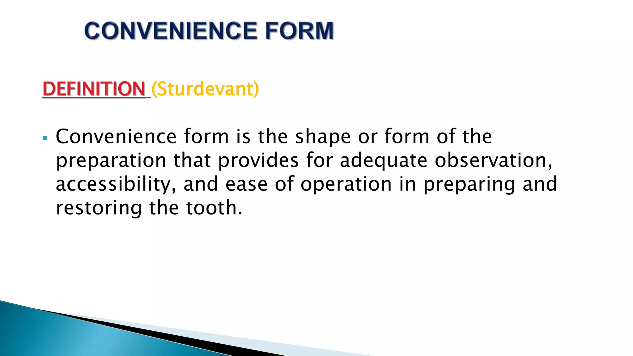 Fundamentals in tooth preparation (conservative dentistry) | PPTX