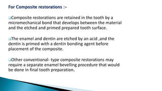 Fundamentals in tooth preparation (conservative dentistry) | PPTX