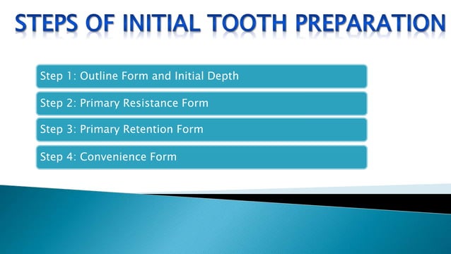 Fundamentals in tooth preparation (conservative dentistry) | PPTX