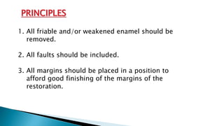 Fundamentals in tooth preparation (conservative dentistry) | PPTX