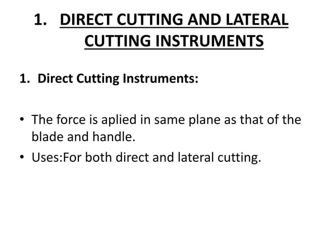 Instruments used in Conservative Dentistry | PPTX