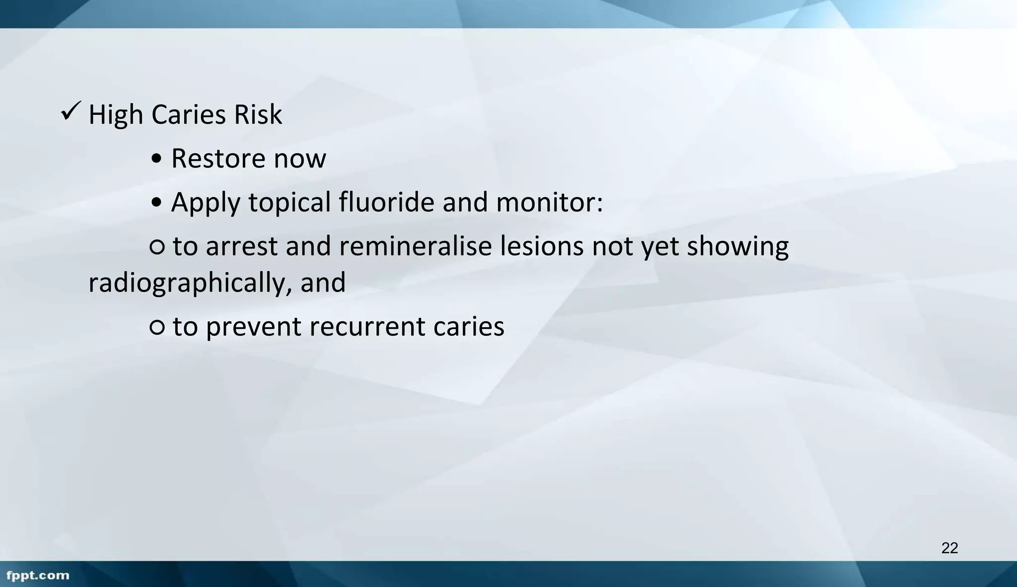 Caries Management System | PPTX