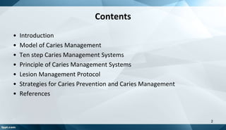 Caries Management System | PPTX