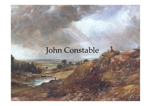 John Constable: being a romantic and a scientist | PPT