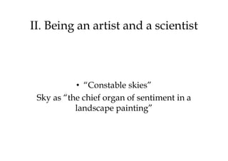 John Constable: being a romantic and a scientist | PPT
