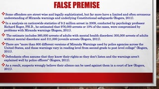 Miranda Rights and how They Failed | PPTX