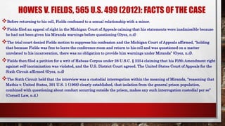 Miranda Rights and how They Failed | PPTX | Law