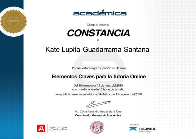 Constancia del curso | PPT