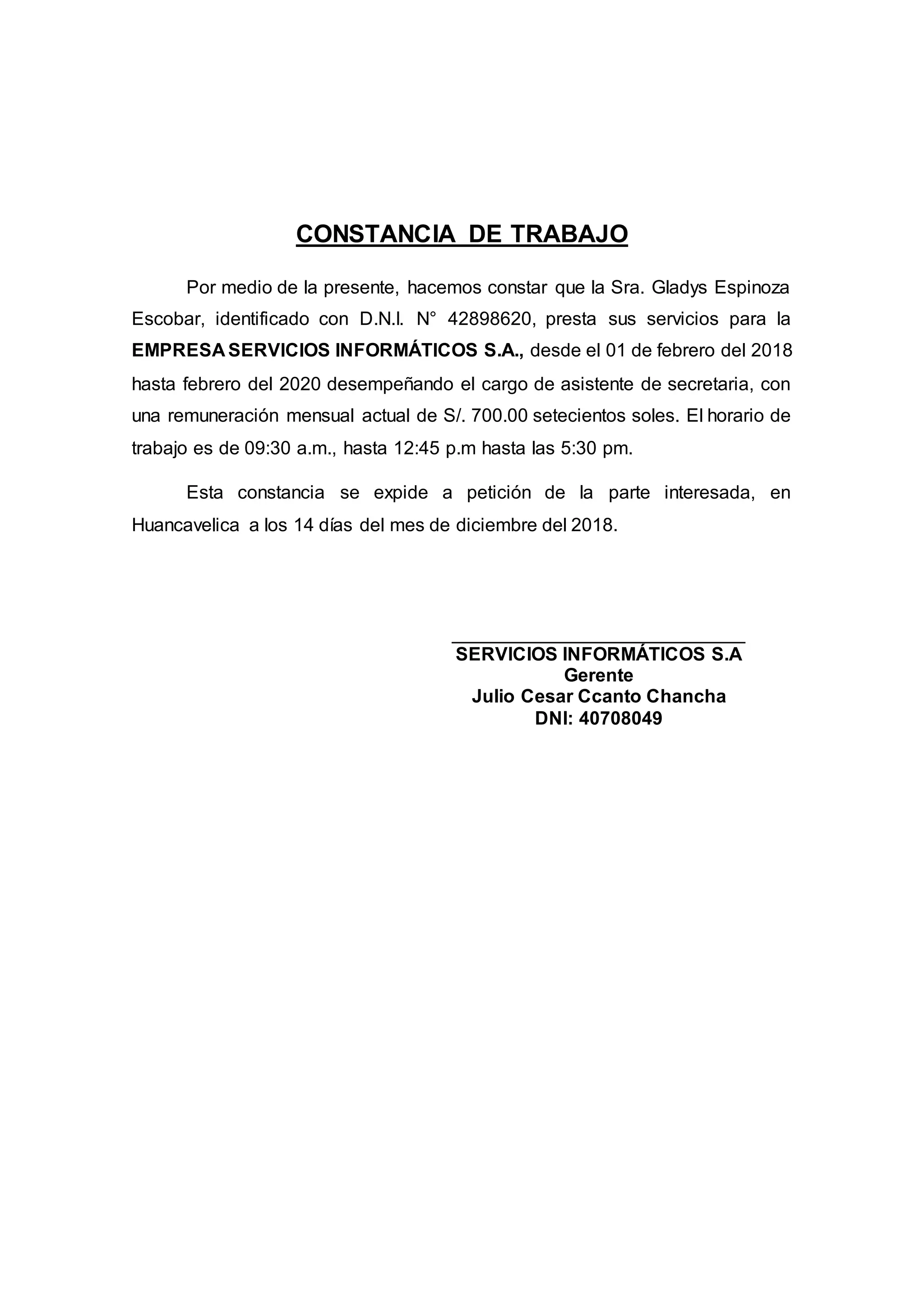 Modelo De Solicitud De Constancia De Trabajo Para Trabajadores Pdmrea/como Hacer Una Constancia ...