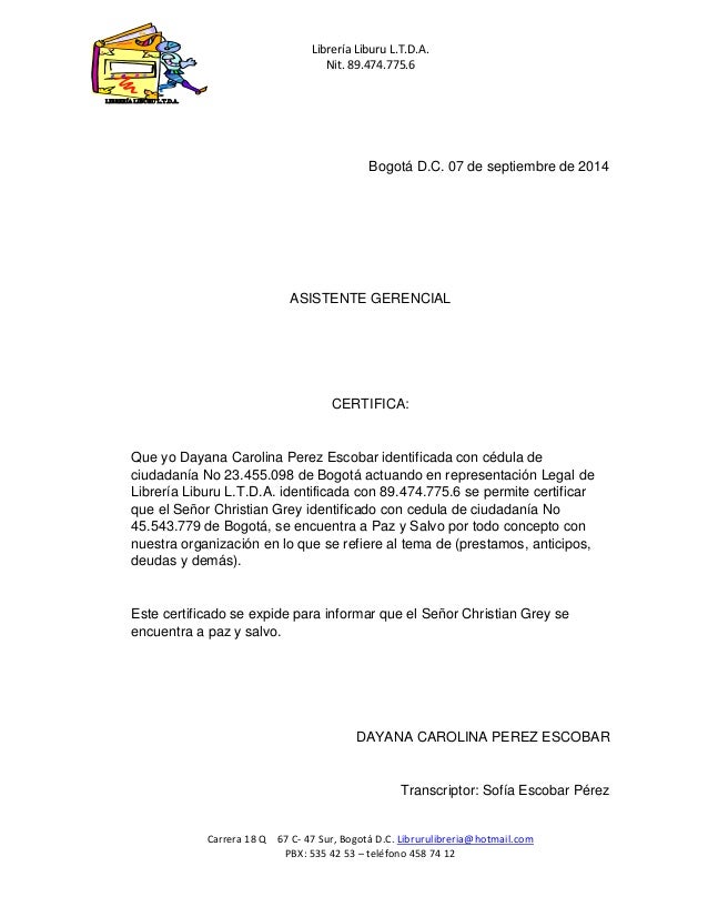 Constancia De Forma Ejemplos