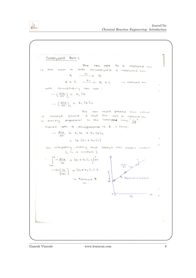 Constant Volume Batch Reactor | PDF | Chemistry | Science