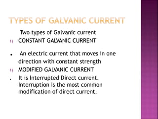 Constant galvanic current | PPTX