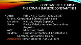 Constantine and charlemagne | PPTX