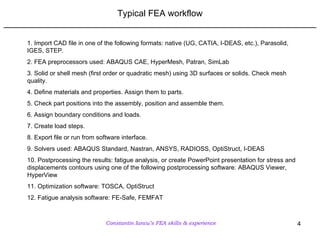 Constantin Iancu’S Fea Skills | PPT
