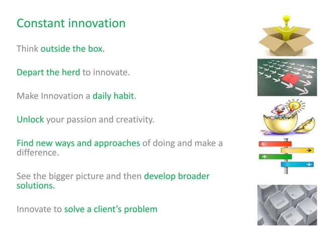 Constant innovation | PPT
