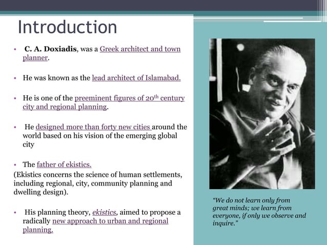 Constantinos apostolou doxiadis | PPTX