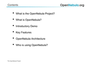 OSDC 2013 | The OpenNebula Cloud Platform for Datacenter Virtualization ...