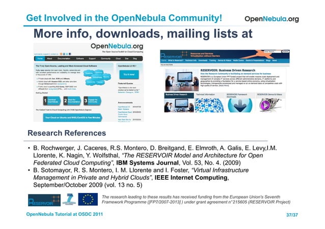 OSDC 2012 | OpenNebula Tutorial by Constantino Vazquez Blanco | PPT