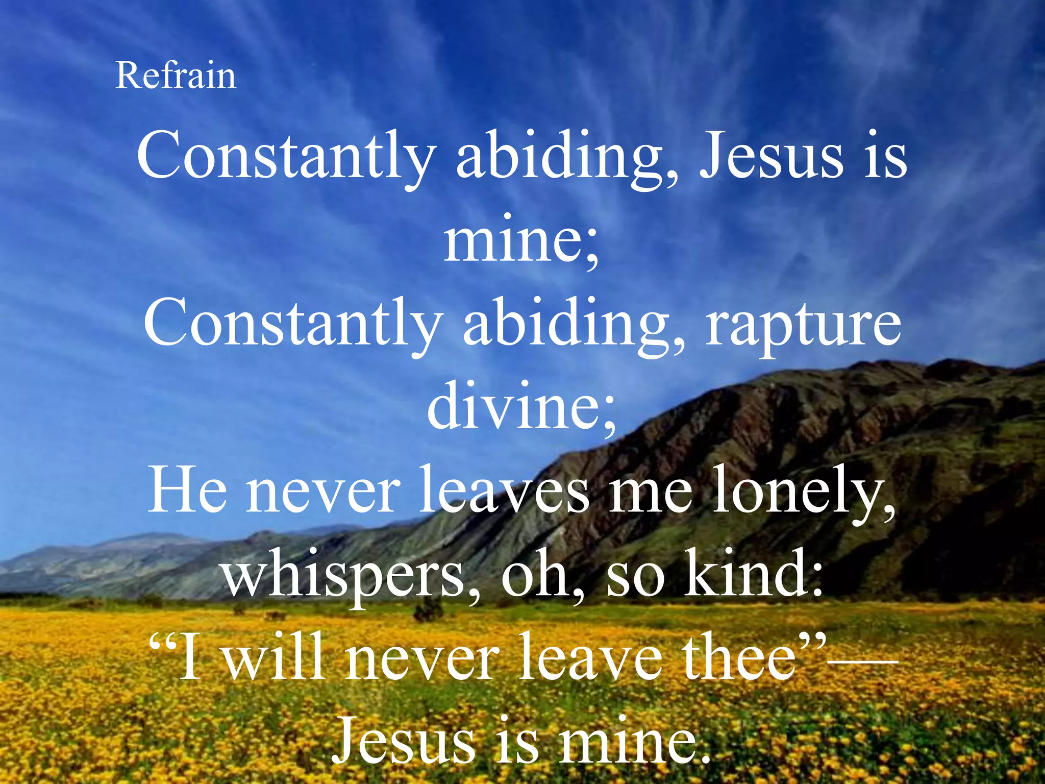 Constantly Abiding | PPT