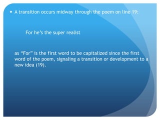 Constantly risking absurdity | PPTX | Poetry | Books and Literature