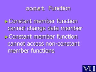constant member functions and this pointer - Copy.ppt