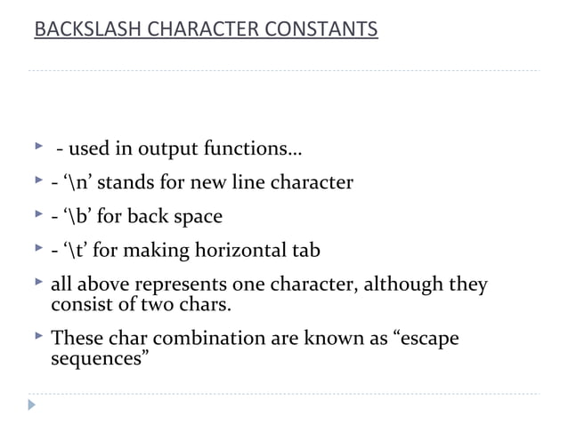 Constants | PPT | Programming Languages | Computing