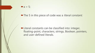 Constants | PPT